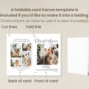 Christian Editable Bauble Christmas Card | Canva Template | Bible Verse ...