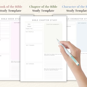 Bible Study Printable Templates PDF | Bible Book Study, Bible Chapter ...