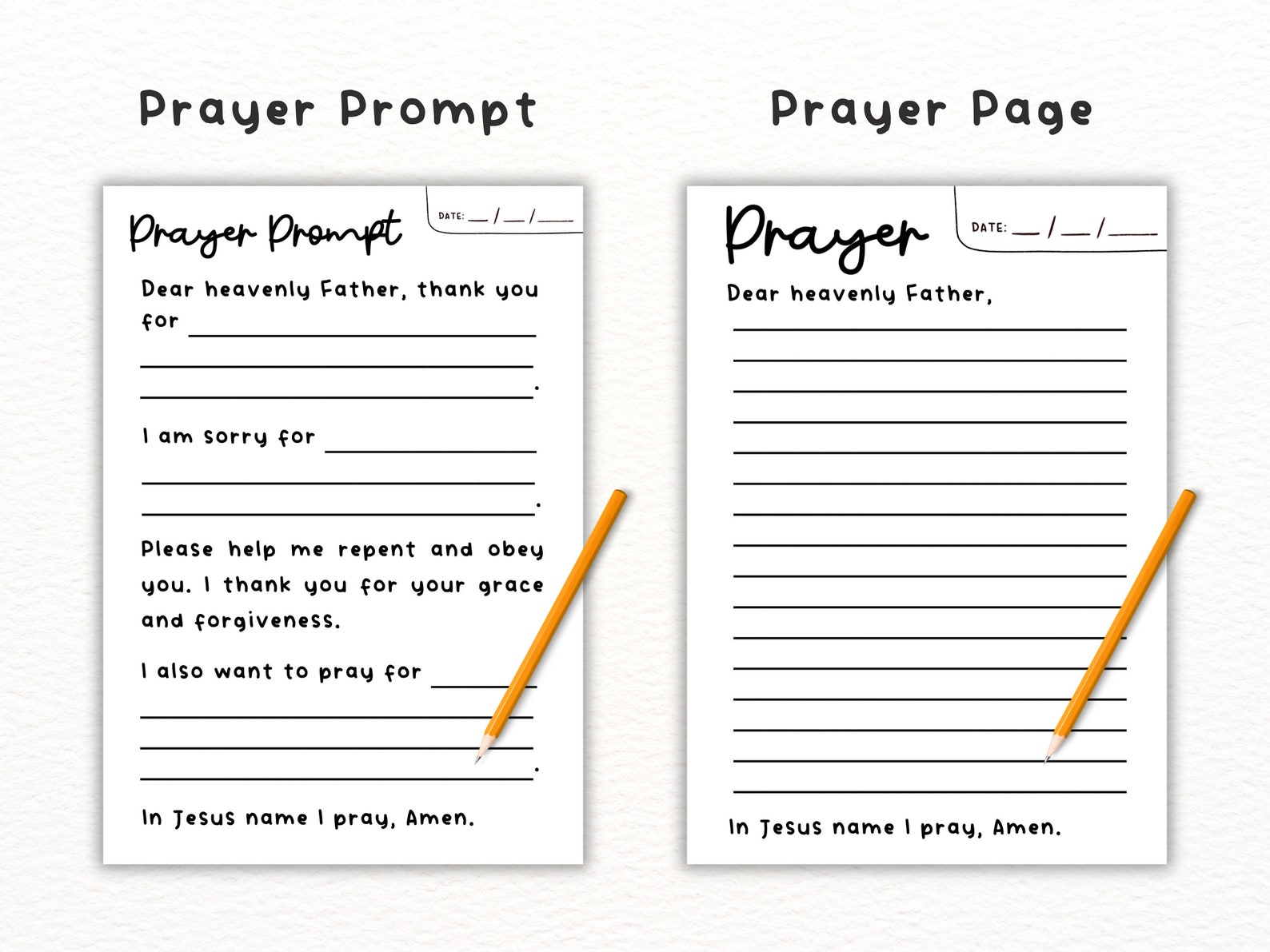Prayer Printable for Children ACTS Kids Prayer Template Sunday School ...