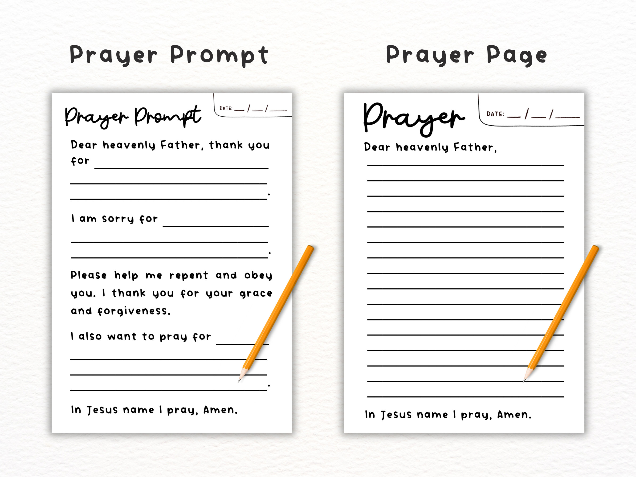 Prayer Printable for Children ACTS Kids Prayer Template Sunday School ...