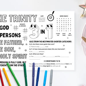 Trinity Activity Sheet Printable | God the Father, Son, Holy Spirit ...