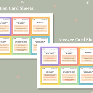 30 Kids Bible Trivia Cards Printable | Children & Family Bible Quiz ...