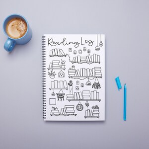 Bookshelf Reading Tracker Printable | Kids Reading Log Book Tracking ...