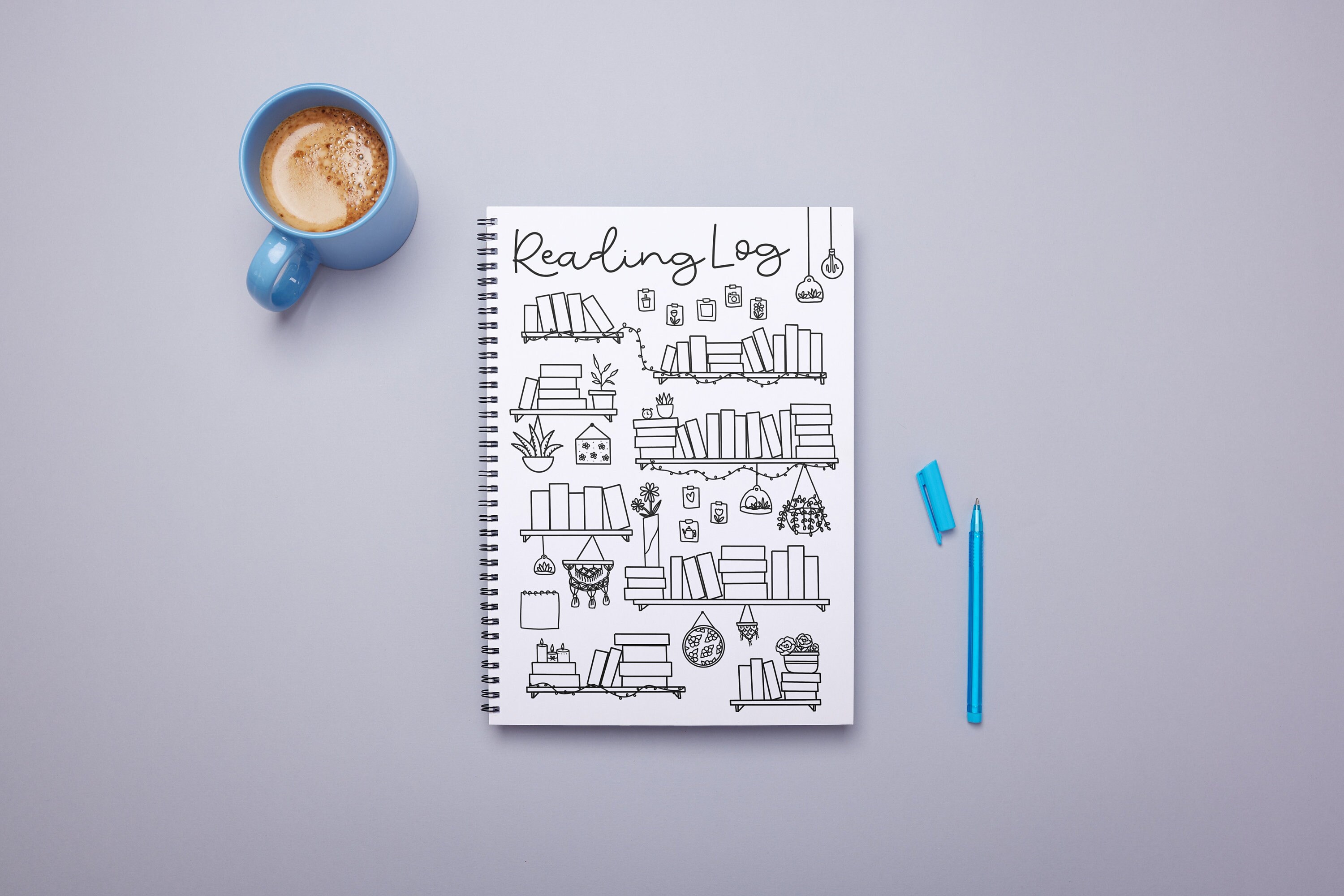 Bookshelf Reading Tracker Printable Kids Reading Log Book Tracking ...