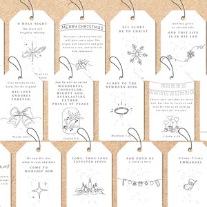 27 Christian Christmas Gift Tags Printable | Modern Minimal Christmas ...