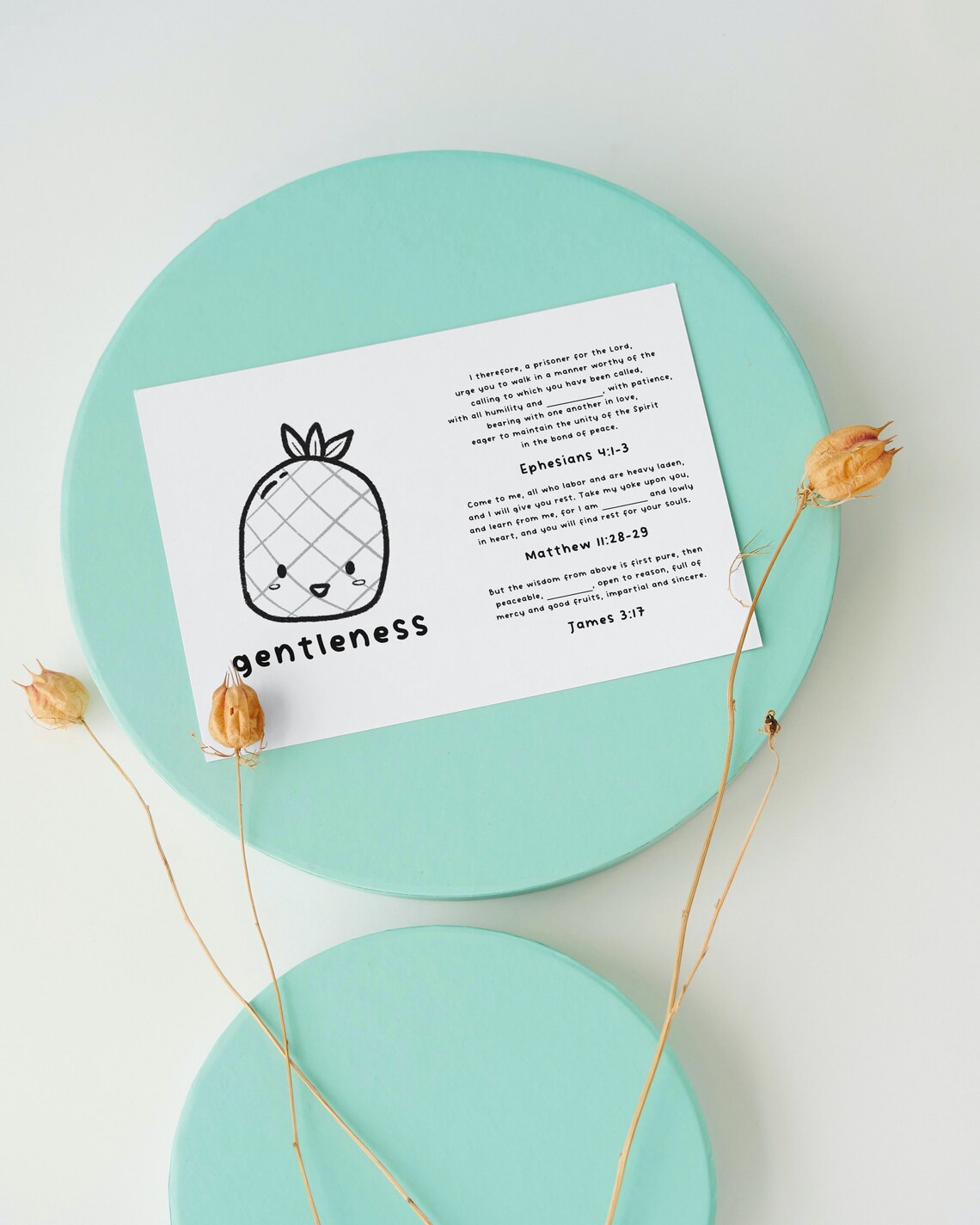 Fruit of the Spirit Activity Fill in the Blanks Coloring for Sunday ...