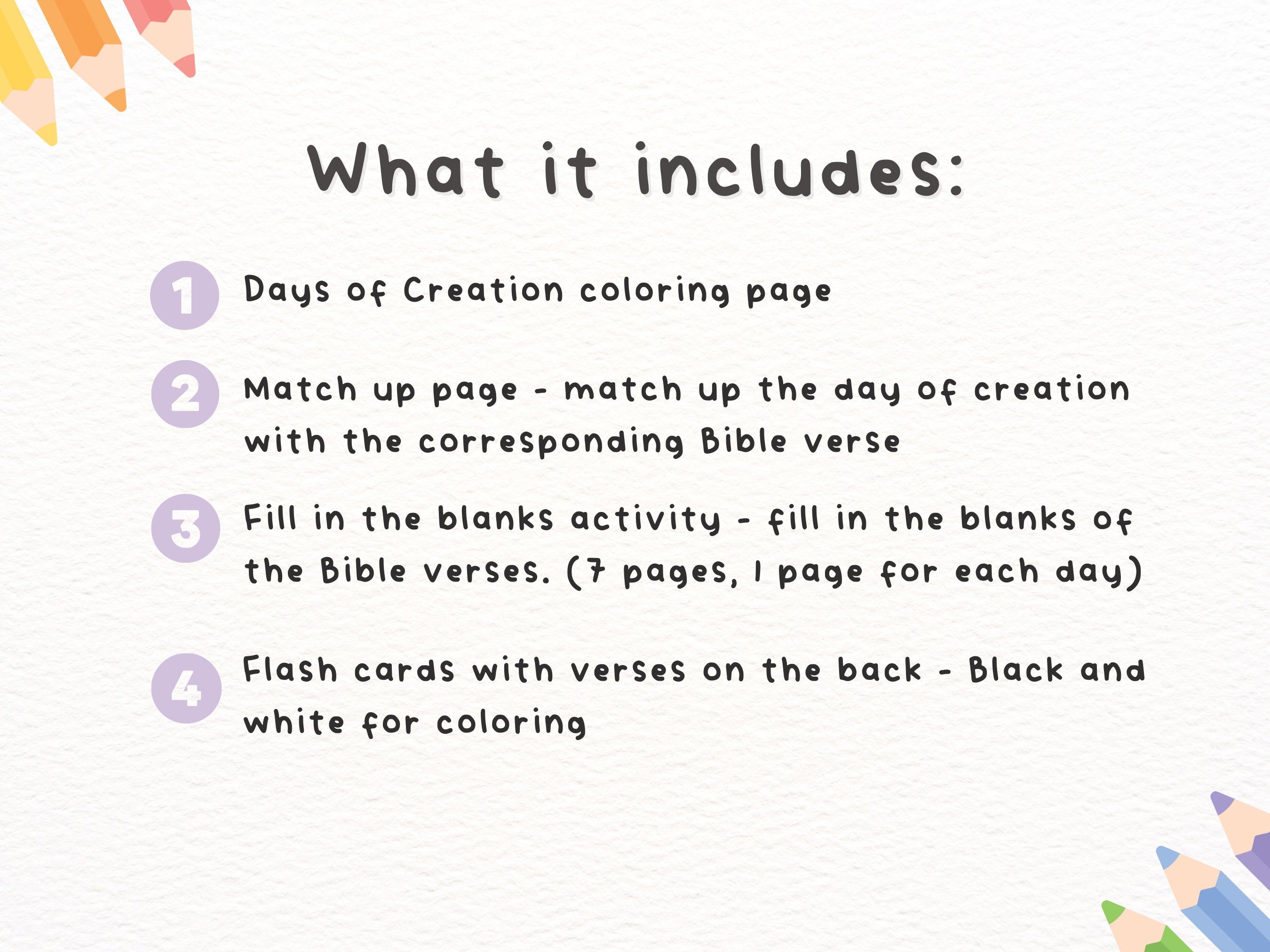 Days of Creation Bundle for Children | Sunday School Activities ...