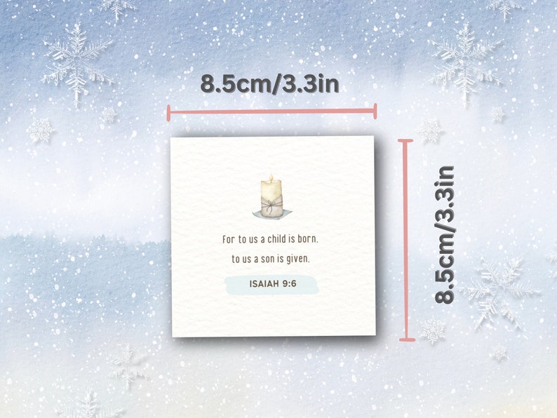 Christmas Scripture Cards Printable NIV, Advent Bible Verse Cards ...