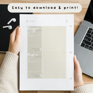 Prayer Request & Praise Report Card Printable Pdfs | Church Handouts ...
