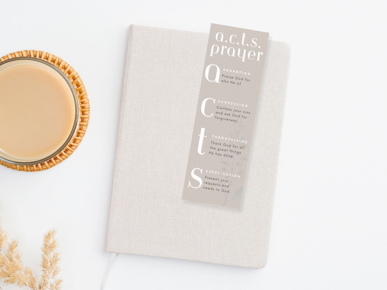 SOAP Bible Study Bookmark & ACTS Prayer Bookmarks | 4 Bible Study ...