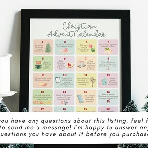 Christian Advent Activity Calendar Printable | Fun Christmas Activities ...