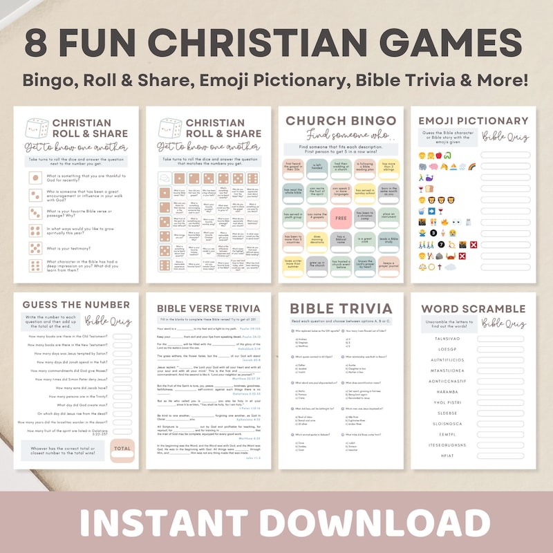 Bible Games - Etsy