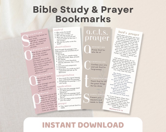 Bible Scripture Bookmarks Printable | ESV Christian Bible Verse ...