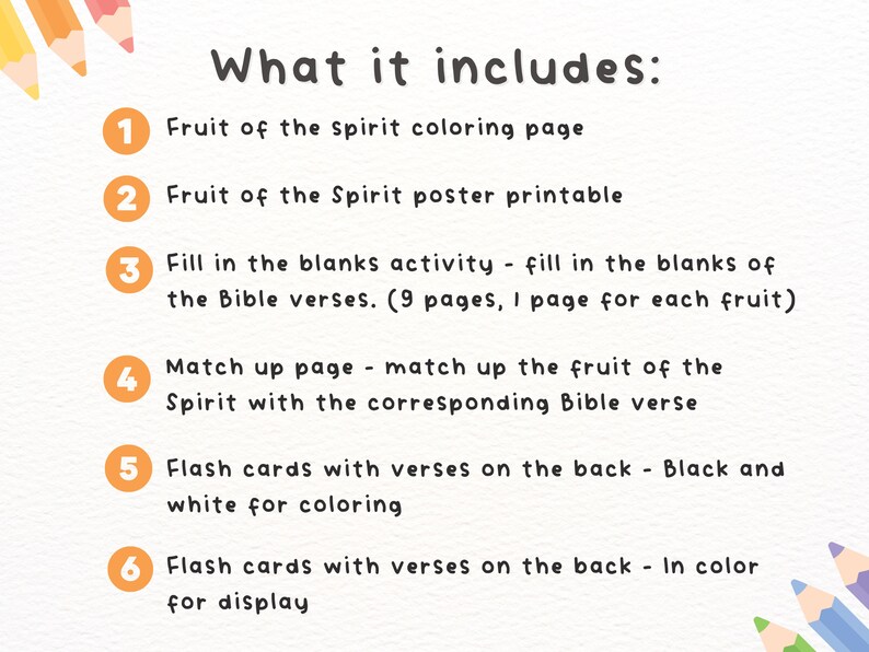 Fruit of the Spirit Learning Bundle for Children Sunday School ...