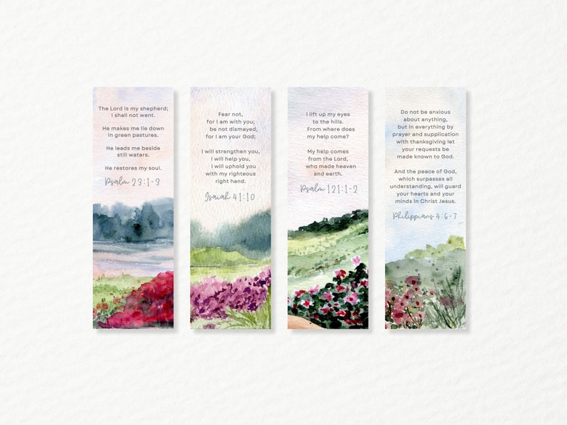 Bible Scripture Bookmarks Printable ESV Christian Bible Verse Bookmark ...