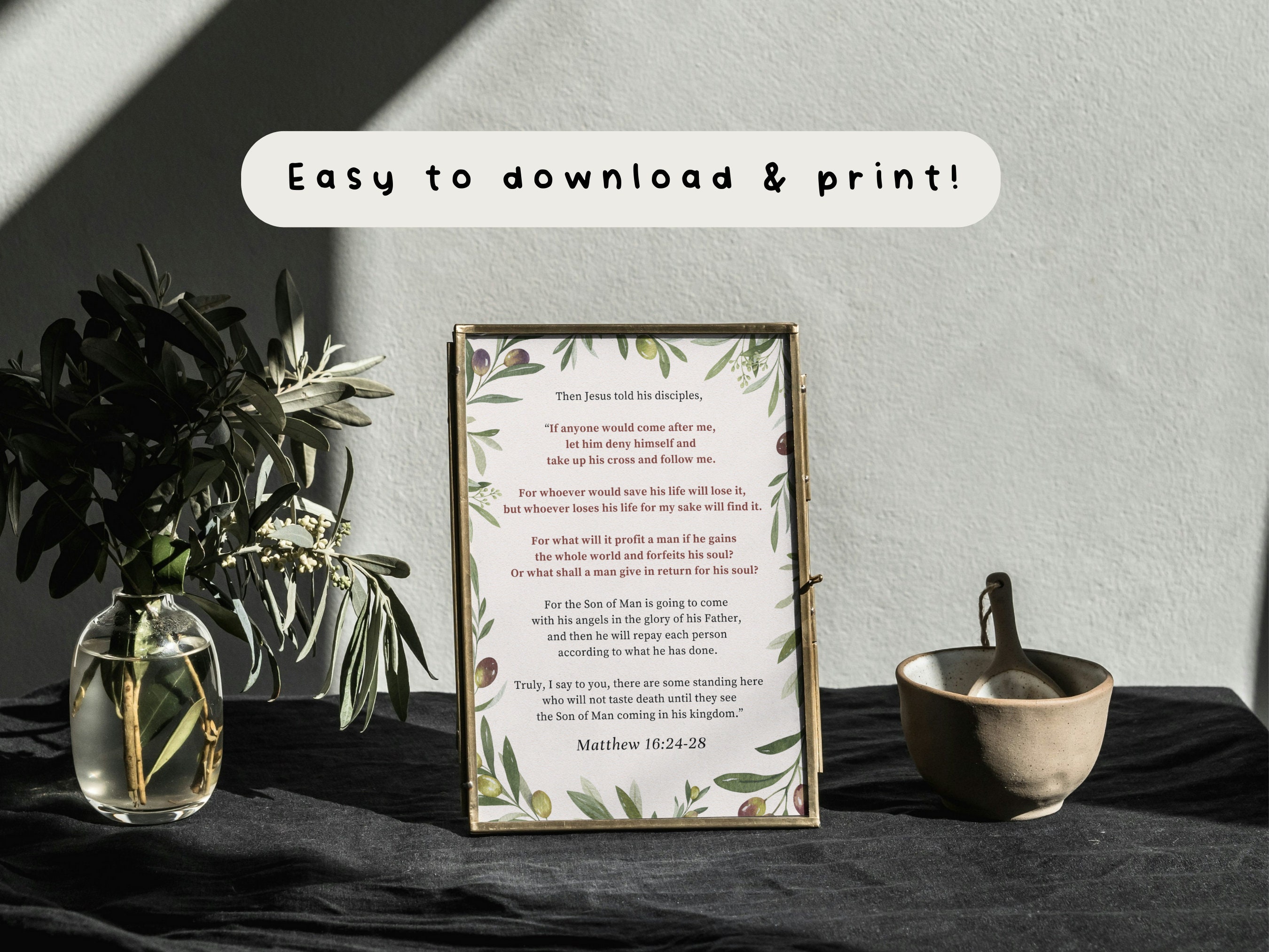 10 Bible Verse Cards Printable PDF | ESV Watercolor Scripture Memory ...