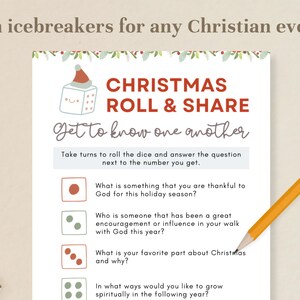 10 Christian Christmas Icebreaker Games Printable | Church Party ...