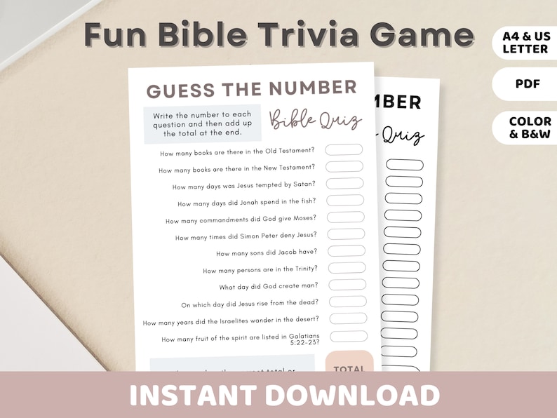 Bible Guess the Number Game Printable | Lets Talk Numbers Christian ...