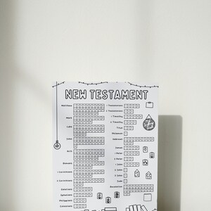 Kids Bible Reading Tracker Printable: Coloring Page (PDF) - Etsy