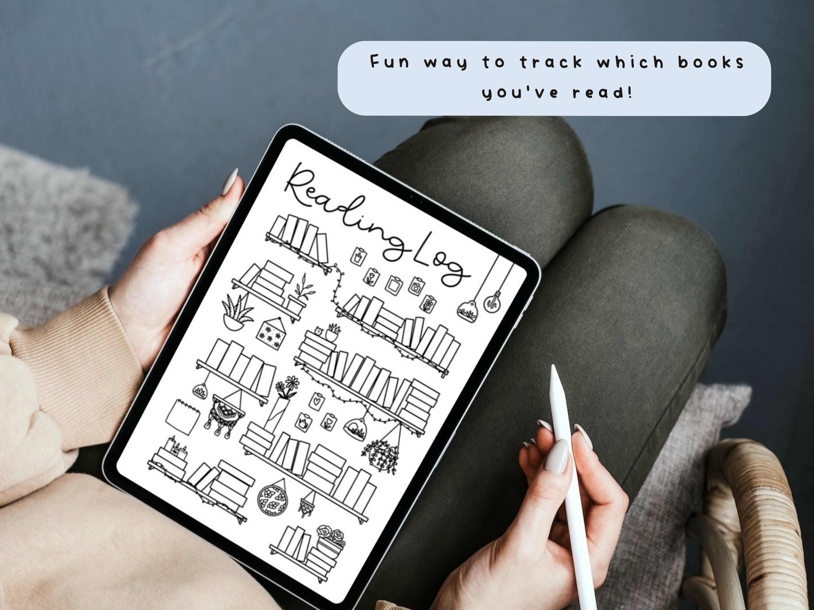 Bookshelf Reading Tracker Printable Kids Reading Log Book Tracking ...