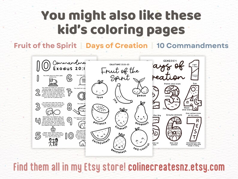 Days of Creation Flash Cards With Bible Verses Sunday School Coloring ...