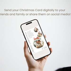 Christian Editable Bauble Christmas Card | Canva Template | Bible Verse ...