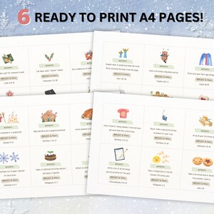 Advent Activity Cards Printable, Christian Children Advent Cards ...