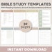Bible Reading Tracker With Books of the Bible, Old Testament, New ...