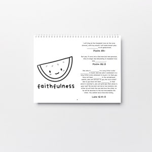 Fruit of the Spirit Activity Fill in the Blanks | Sunday School ...