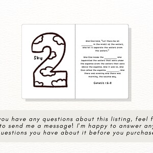 Days of Creation Activity With Bible Verses | Fill in the Blanks ...