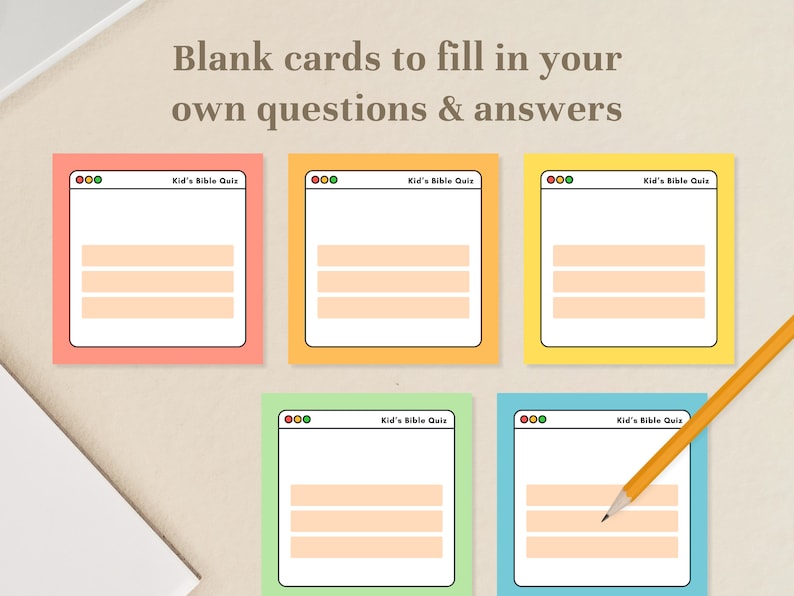 30 Kids Bible Trivia Cards Printable | Children & Family Bible Quiz ...