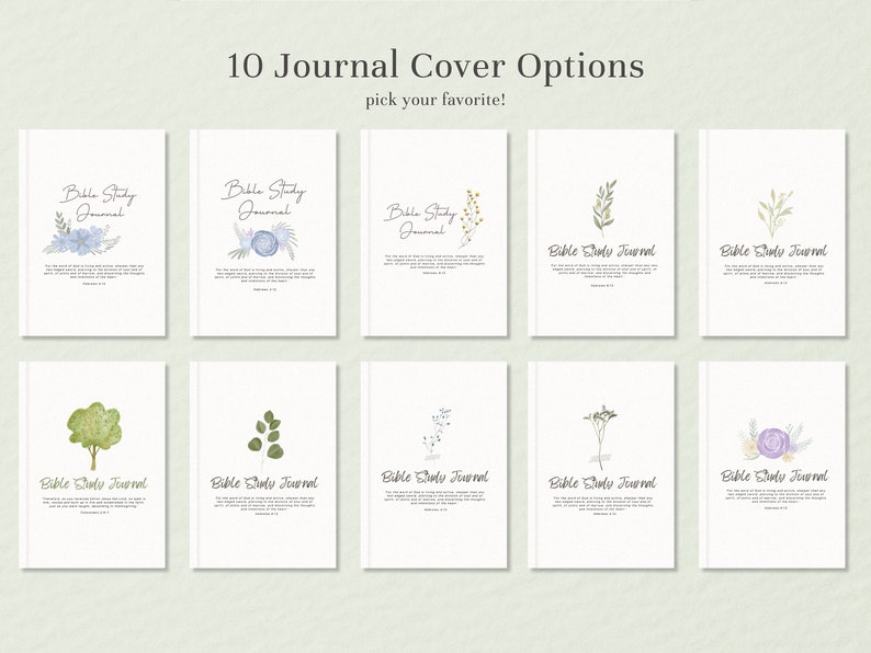 Bible Study Journal Printable PDF, Bible Study Template, Faith Prayer ...