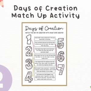 Days of Creation Bundle for Children | Sunday School Activities ...