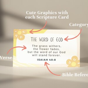 52 Children Scripture Cards Printable ESV | Kids Bible Verse Memory ...
