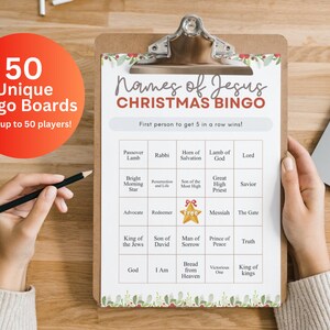 Names of Jesus Christmas Bingo Game Printable | Advent Christian ...