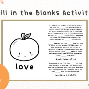 Fruit of the Spirit Learning Bundle for Children Sunday School ...