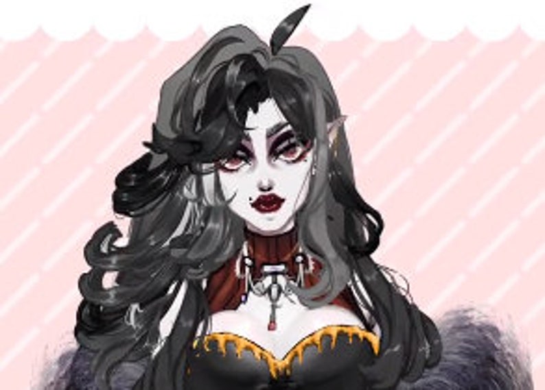 Premade Live2d Vtuber Model Goth Vampire Queen - Etsy