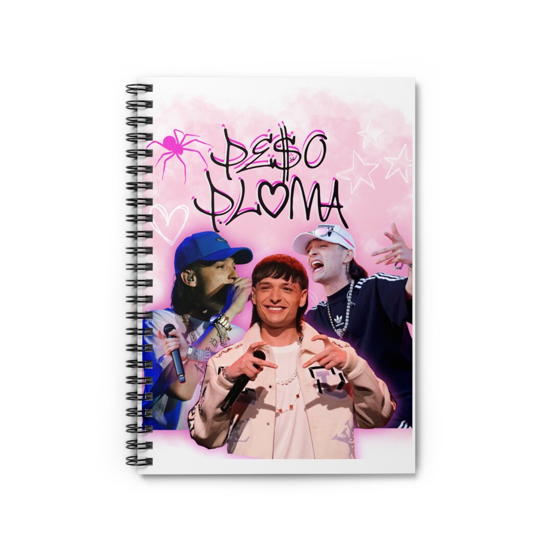 Peso Pluma Pink Spiral Notebookdoble P Notebookschool - Etsy