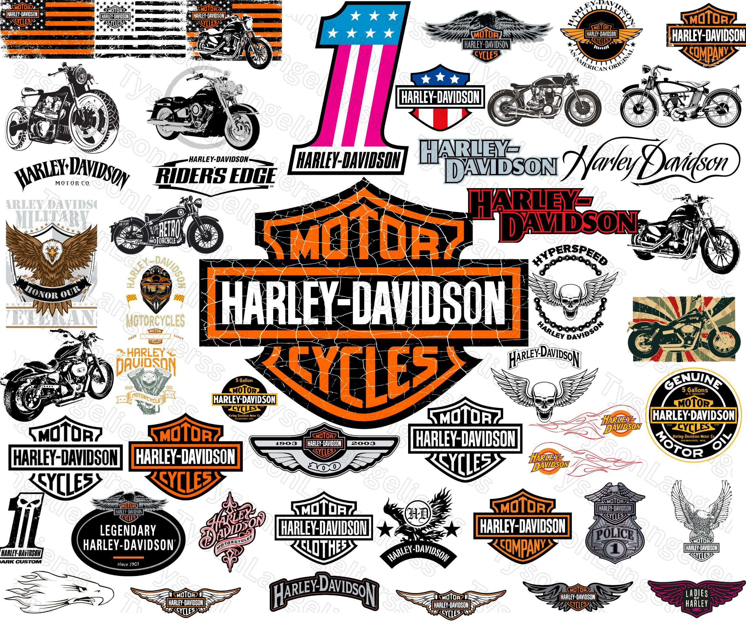 Harley Davidson Logo Drawings