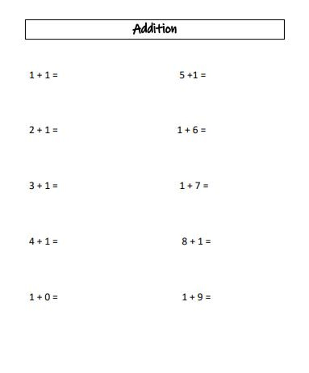 Addition Practice Worksheets (11 Pages) - Etsy