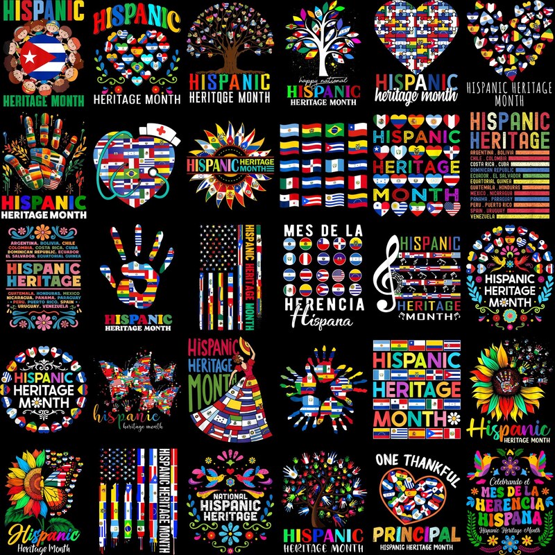 Hispanic Heritage Decals - Etsy