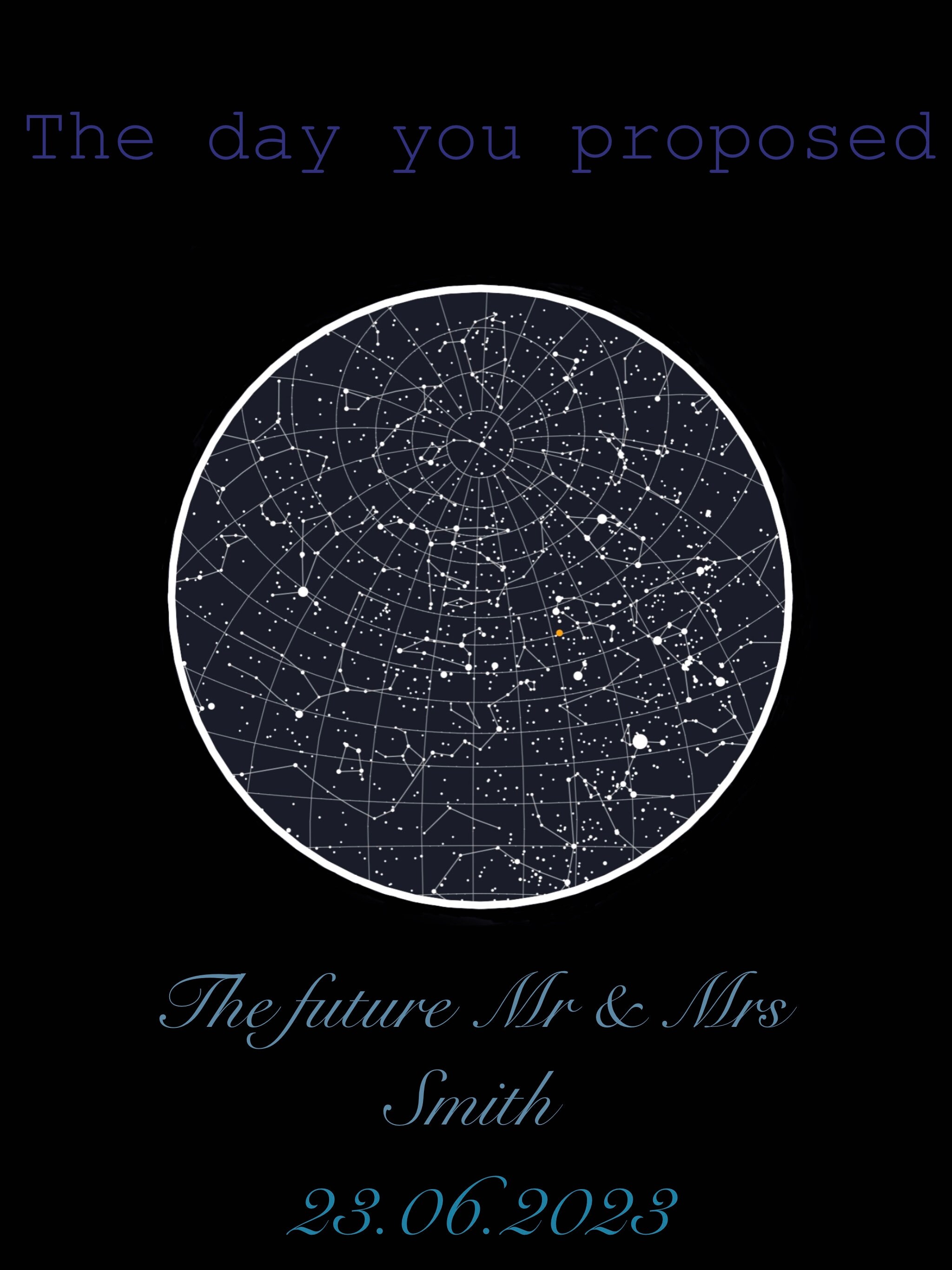 Personalised Star Maps - Etsy