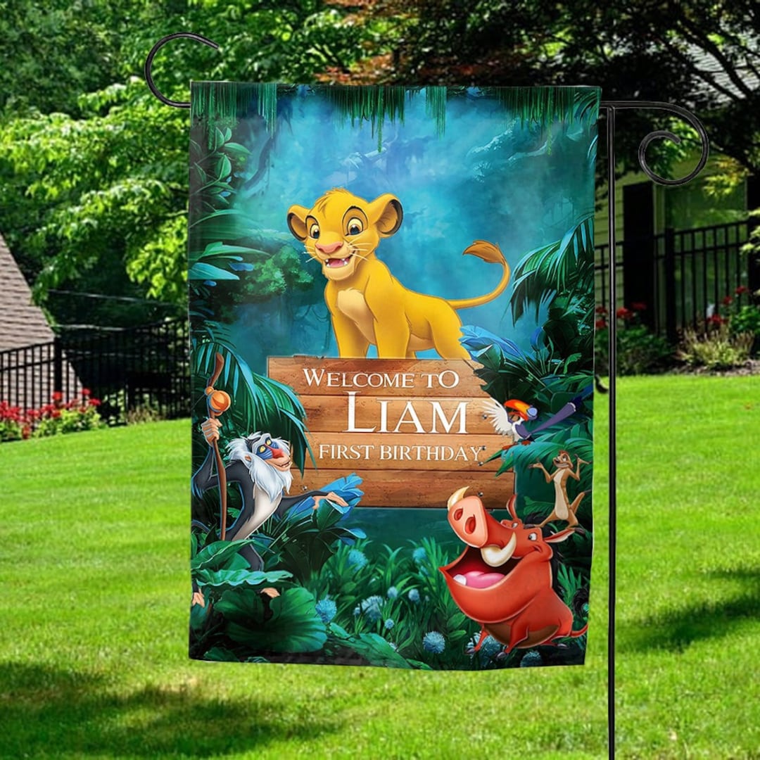 Custom Birthday Lion King Welcome Sign Board Simba Party Sign - Etsy