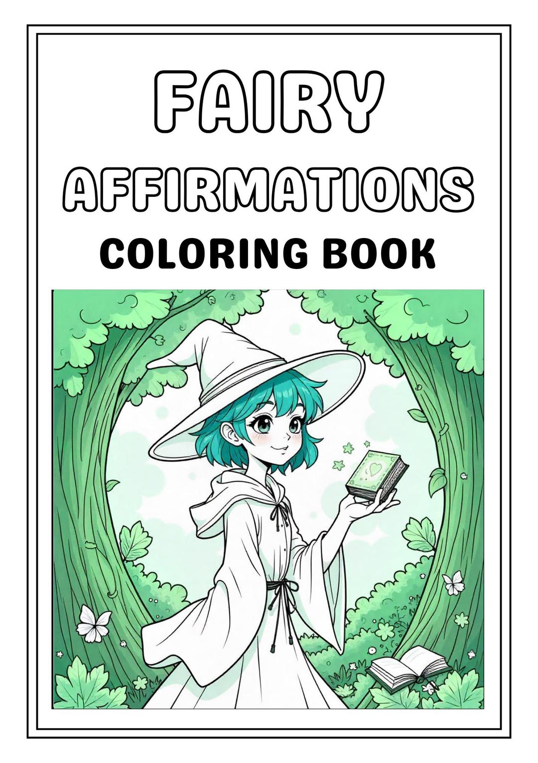 Magical Fairy Affirmation Coloring Pages - Etsy