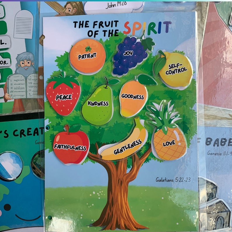 Fruit of the Spirit Game, Preschool Printable, Bible Verse, Galatians ...