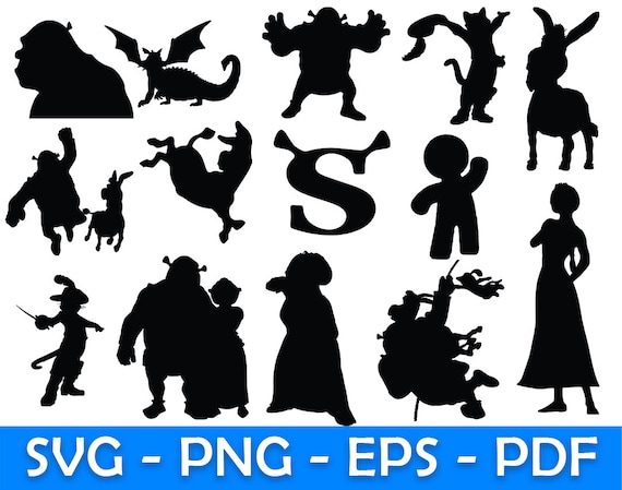 Shrek Character Silhouette