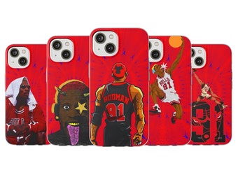 Dennis Rodman Hustle Glossy Sticker 3, Water Resistant Laptop and Phone ...