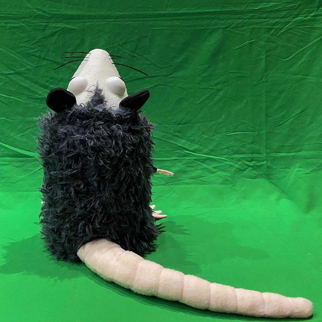 Opossum Puppet - Etsy