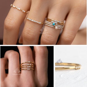 Diamond Morse Code Ring Baguette Ring Women's Half Eternity Ring Personalized Morse Code Ring ...