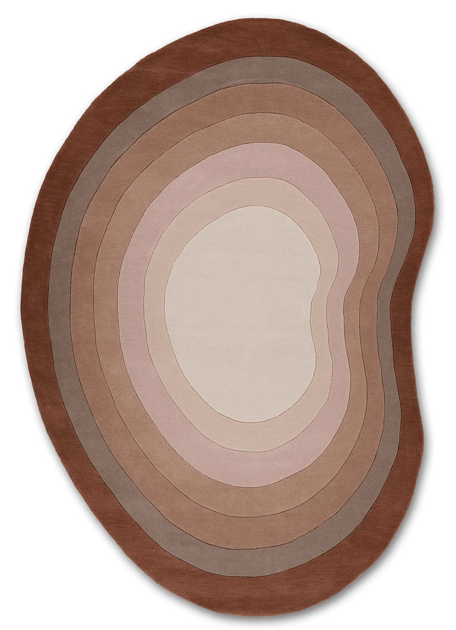 KIDNEY RUG, Kidney Shape Rug, Hand Tufted Vintage Melting Oval: Hand ...